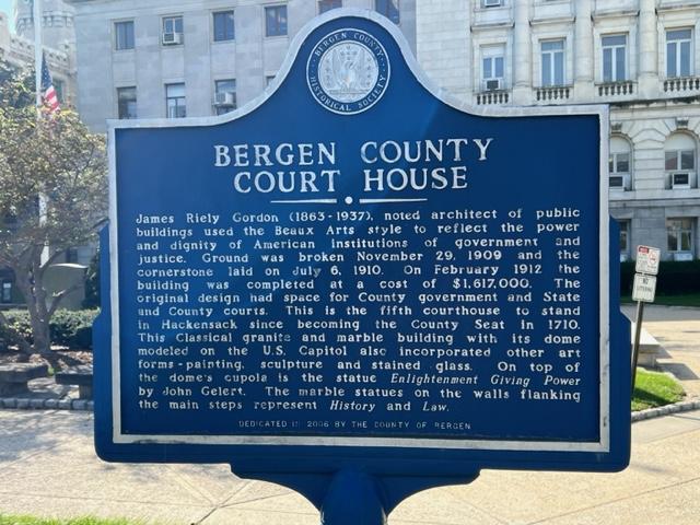 The Bergen County Court House 10 Main Street Hackensack, New Jersey ...